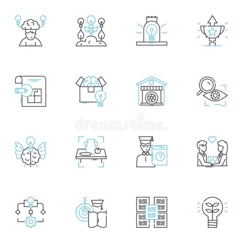 Artificial Intelligence And Robotics Linear Icons Set Automation