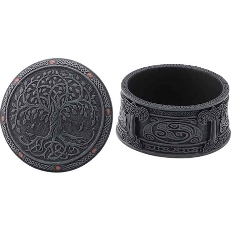 Tree Of Life Round Trinket Box