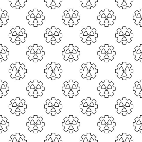 Premium Vector Radiation Cog Wheel Vector Radioactive Seamless
