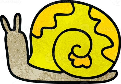Mano Dibujado Peculiar Dibujos Animados Caracol 45251414 Png