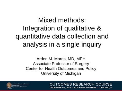 Pdf Mixed Methods Integration Of Qualitative Quantitative Web Facs Org