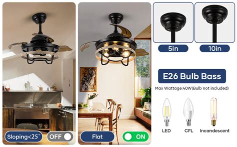 Retro Caged Ceiling Fan With Light 36 Black Flush Mount Ceiling Fans
