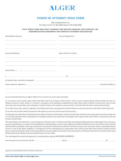 Fillable Online POWER OF ATTORNEY POA FORM Fax Email Print PdfFiller
