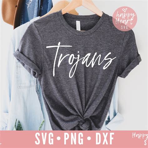 Trojans Football Svg Etsy