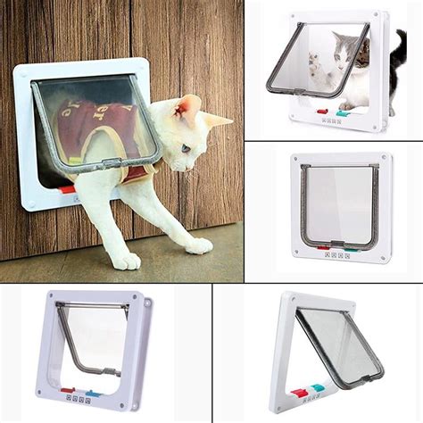 Porta Para Gatos Cachorro 4 Em 1 Pet Door 25x23 5cm Passagem