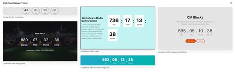 Countdown CM Blocks