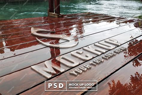 Premium Psd 3d Realistic Glass Logo Mockup Premium Psd