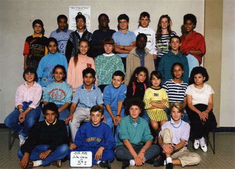 Photo De Classe Classe De 5e1 1988 1989 De 1989 Lycée Francois Villon