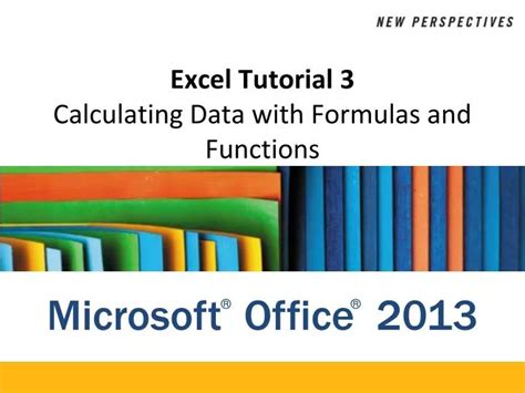 PPT Excel Tutorial Calculating Data With Formulas And Functions PowerPoint Presentation ID