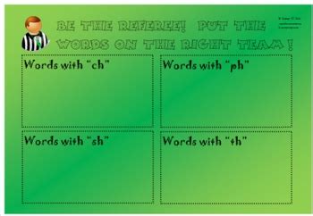 Digraph Word Sort Game By Heidi Weber Teachers Pay Teachers