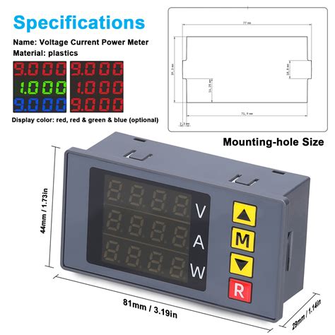 meter with buzzer and meter voltmeter ammeter with display fine
