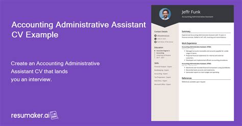 Accounting Administrative Assistant CV Example For 2024