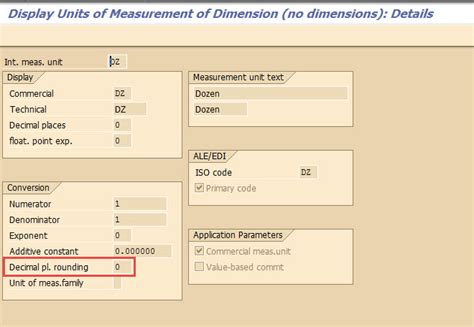Decimal Places Allowed For UoM EA DZ Etc SAP Community