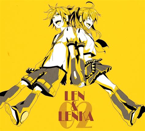 Kagamine Len And Kagamine Lenka Vocaloid Drawn By Kunieda