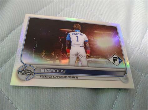 2022 Topps Npb Chrome Base Silver Refractor Big Boss 日本ハムファイターズtopps