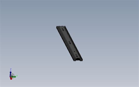 抽屉滑轨 40 厘米solidworks 2021模型图纸下载 懒石网