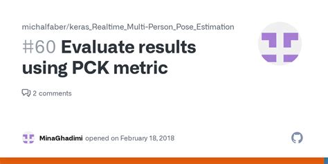 Evaluate Results Using PCK Metric Issue Michalfaber Keras Realtime Multi Person Pose