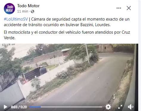 VIDEO Camara De Seguridad Capta El Momento Exacto De Fuerte Accidente