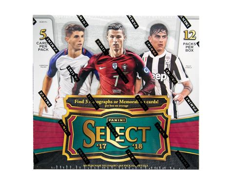 201718 Panini Select Soccer Hobby Box Da Card World
