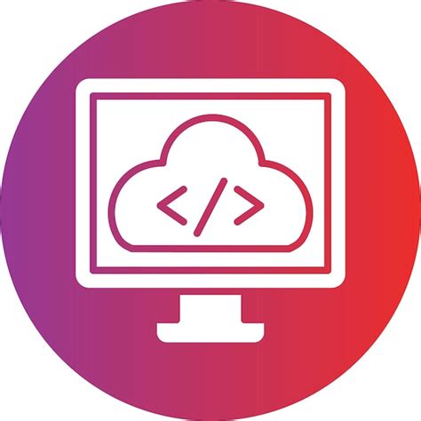 Premium Vector Vector Design Cloud Coding Icon Style