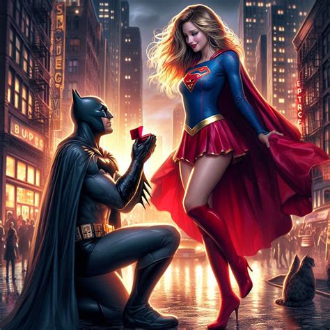 Batman And Supergirl Marry Me Ai Art By Evandromarquesamv On Deviantart