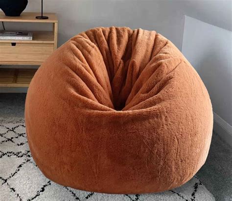 Buy Luxury Furr Bean Bag Cover For Adults Tan Brown Xxxl At 68 Off
