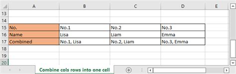 Excel Tutorial Combine Columns Rows Cells