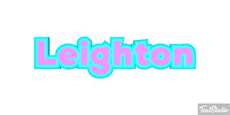 Leighton Name Animated  Logo Designs