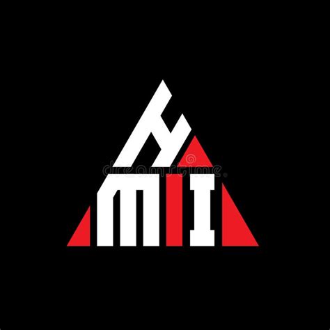 Hmi Triangle Letter Logo Design With Triangle Shape Hmi Triangle Logo