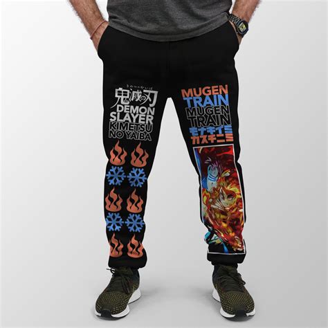 AnimeDwarf Kyojuro Rengoku Vs Akaza Demon Slayer Streetwear Sweatpants