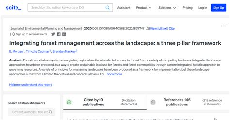 Integrating Forest Management Across The Landscape A Three Pillar