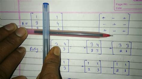 Adjoint Of Matrices Adjoint Of Matrix YouTube