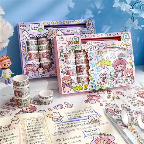 Tape Sticker T Box Cute Tape Sticker T Box Diary Set Cute Sticker