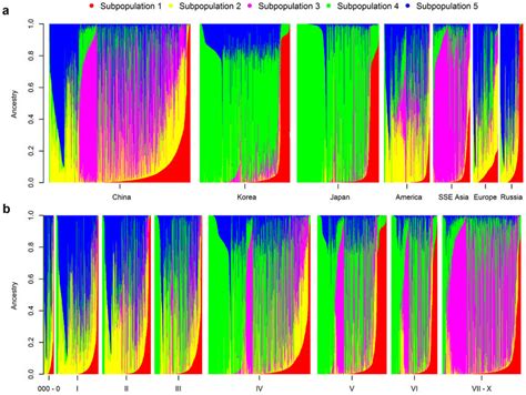 Population Structure In The Soybean Germplasm Collection Inferred By Download Scientific