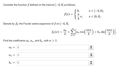 consider the function f ﻿defined on the interval 4 4