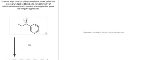 Answered: Draw the major products of the SN1… | bartleby