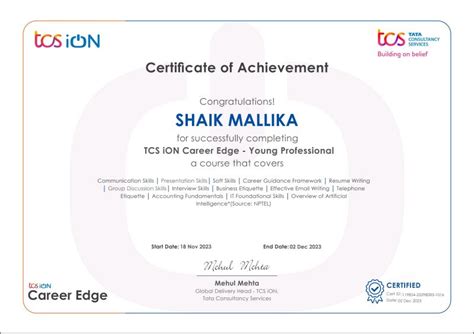 Mallika Shaik On Linkedin Tcs Tcsion Tcsioncareeredge Communicationskills Presentationskills