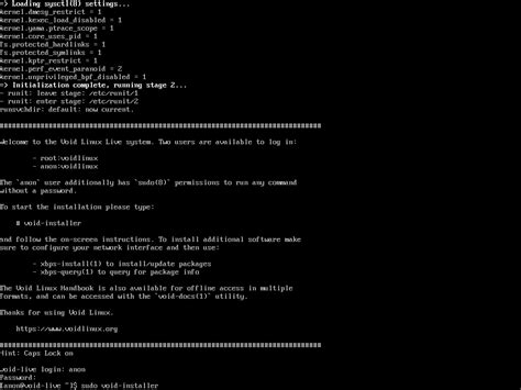 安装voidlinux Voidlinux中文网