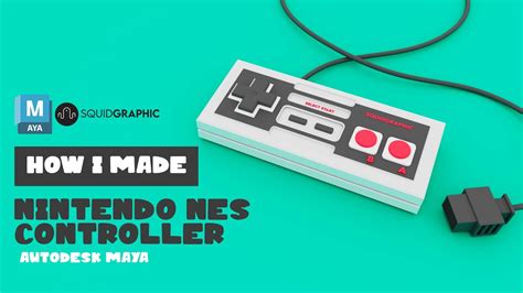 Autodesk Maya Modeling 3d Nintendo Nes Controller Tutorial And Render Squidgraphic Youtube