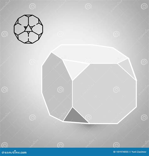 Truncated Cube Is A Geometric Figure Hipster Fashion Minimalist Design