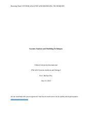 ITM 426 Module 2 SLP Assignment Docx Running Head SYSTEM ANALYSIS