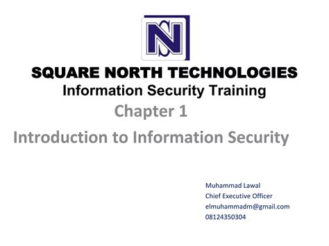 Chapter 1 Introduction To Information Security Ppt