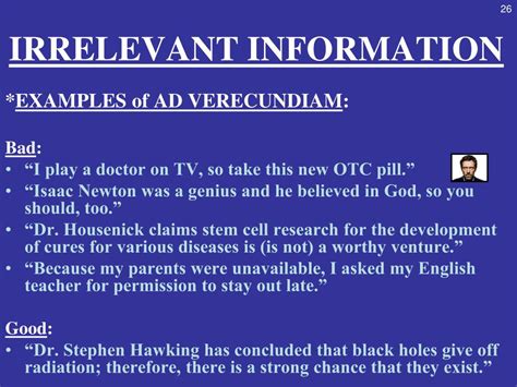 Ppt Ii Irrelevant Information Powerpoint Presentation Free Download Id 1361527