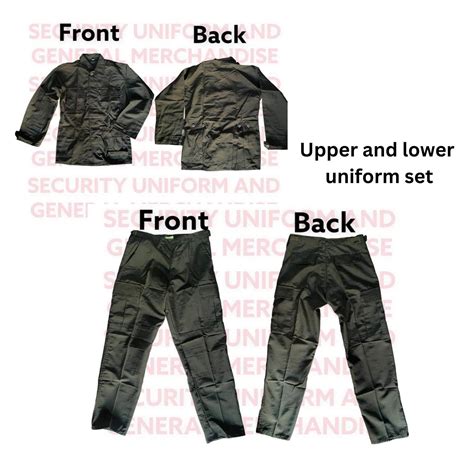 Rotc Uniform Ripstop And Complete Accessories Set Tactical Uniform