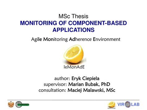 Ppt Msc Thesis Monitoring Of Component Based Applications Powerpoint Presentation Id3322522