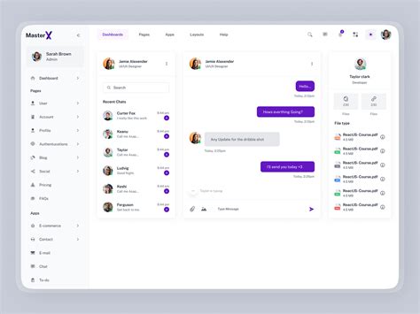 Messenger Chat Application Dashboard By Kalyan Bhattacharjee Tanmoy On