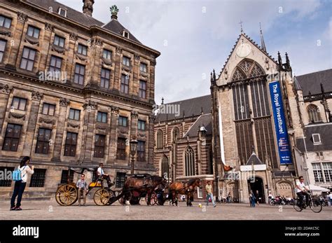 Amsterdam Netherlands July 28 2013 Medieval Architecture Buildings