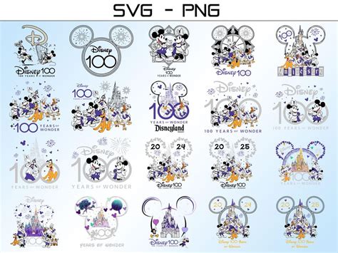100 Years Of Wonder Svg Png Bundle 100th Anniversary Celebration Svg