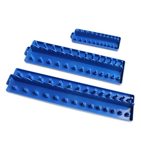 직선형 플라스틱 범용 슬리브 프레임 보관 랙 소켓 도구 드라이브 레일 브래킷 벽 홀더 렌치 1 4 3 8 1 2