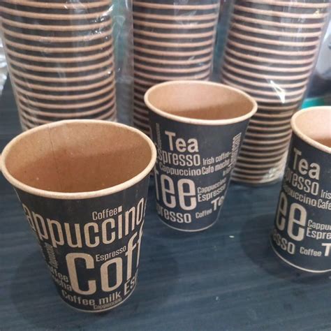 Jual Paper Hot Cup 8 Oz KRAFT Gelas Panas Kertas TANPA TUTUP Isi 50